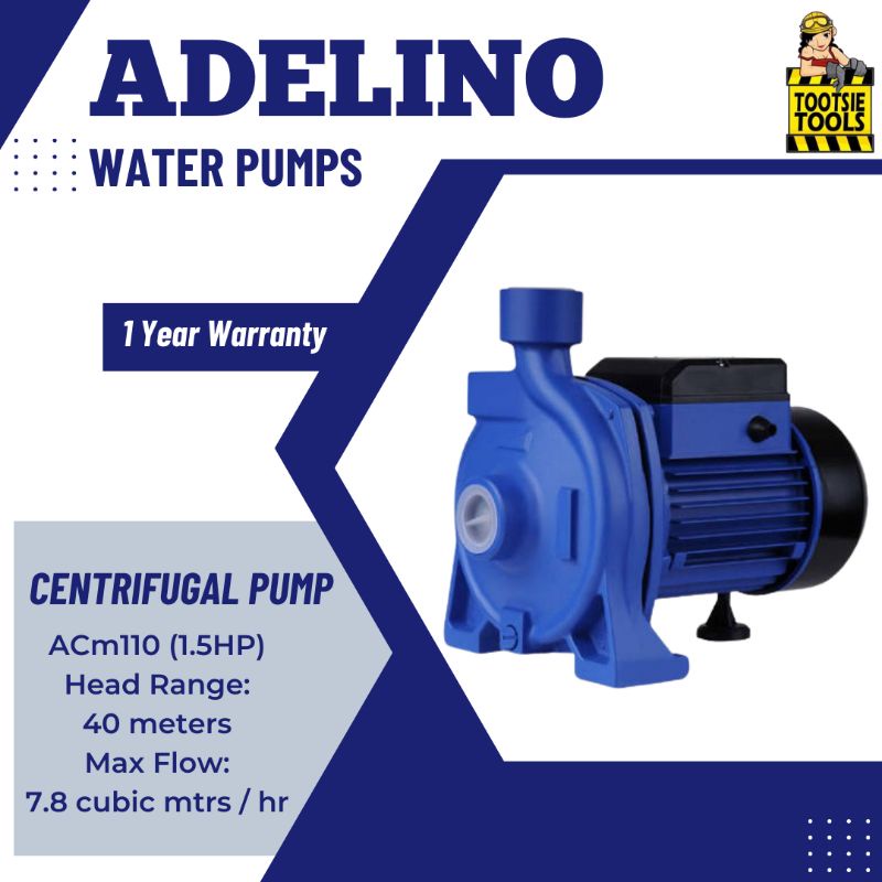 ADELINO Centrifugal Pump ACm110 (1.5HP) | Shopee Philippines