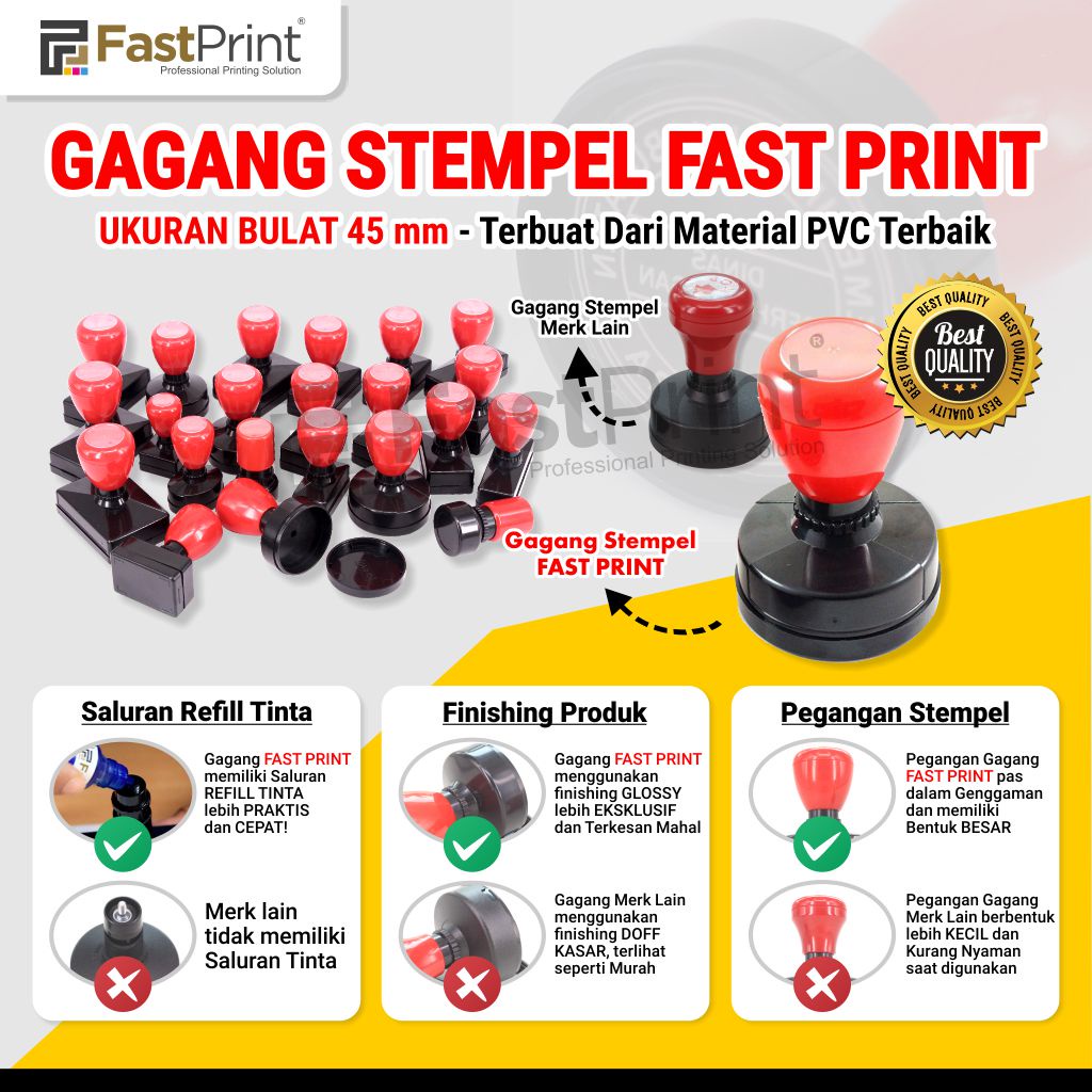 D45 - Round Flash Stamp Handle Size 45 MM | Shopee Philippines