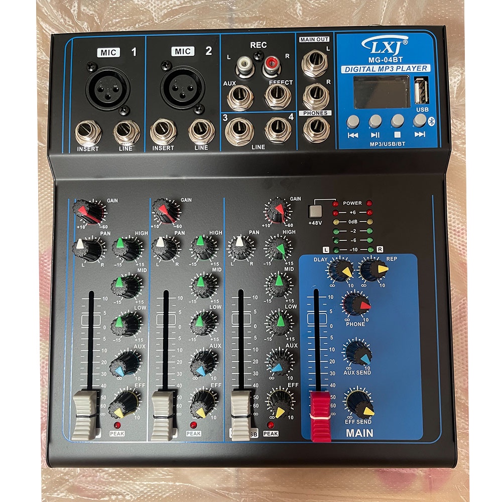 4-Channel MIXER MG-04BT New DIGITAL Screen Mixing The Audio/Tuning ...