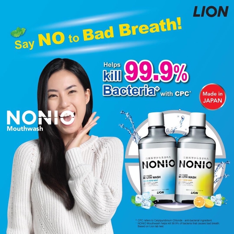 Lion Nonio Mouthwash 600ml Made in Japan | Shopee Philippines