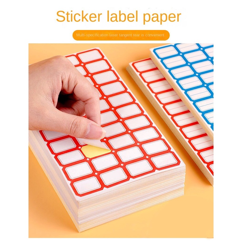 Adhesive Label Sticker Classification Handwritten Mouth Pick-Up Paper ...