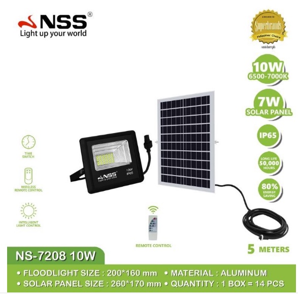 NSS SOLAR FLOODLIGHT 10W / 30W / 50W / 70W / 100W | Shopee Philippines
