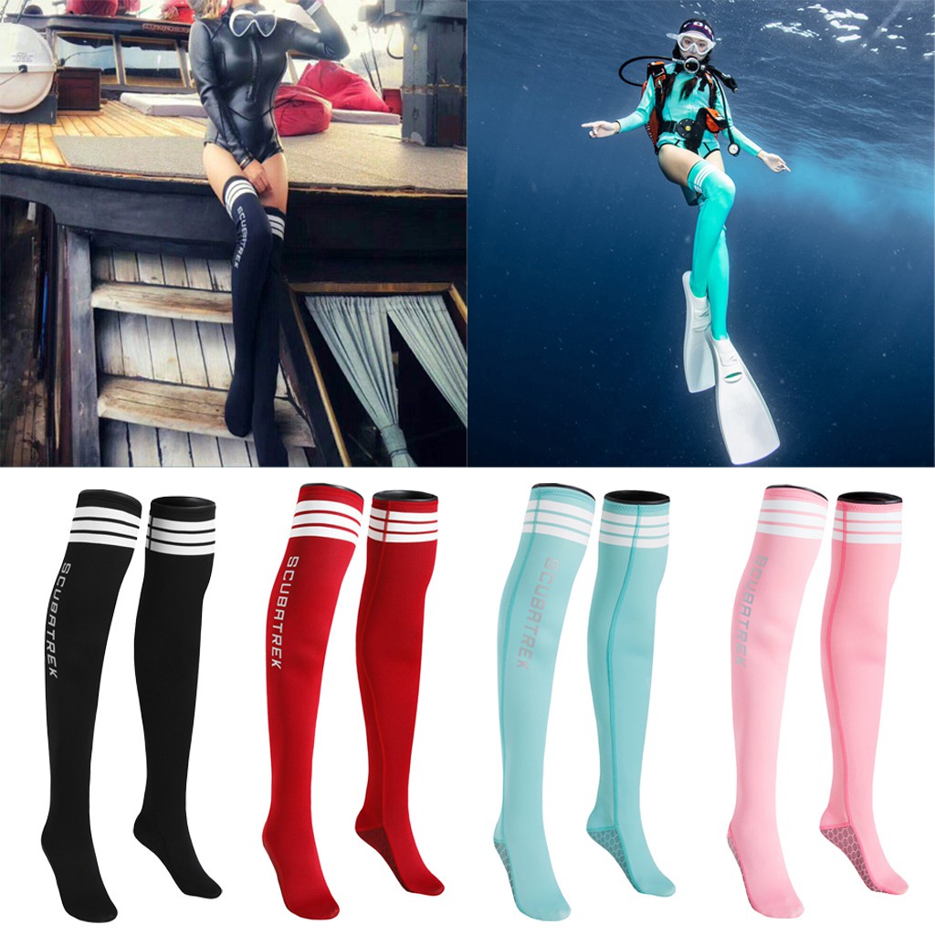 Thermal Diving Fin Sock Women Girl Fashion 2mm Dive Stocking Wetsuit ...