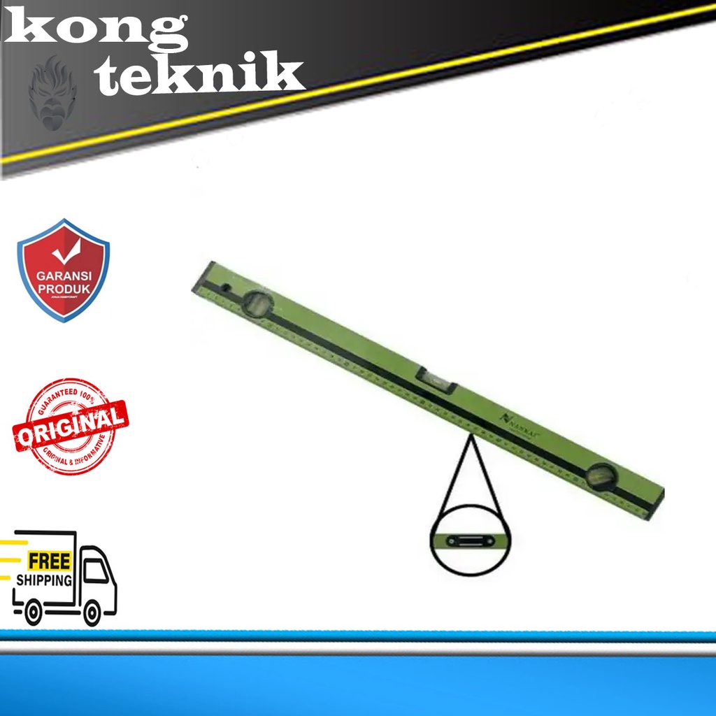 NANKAI Magnetic Spirit Level 60cm / 100CM Flat Field Slope Measuring ...