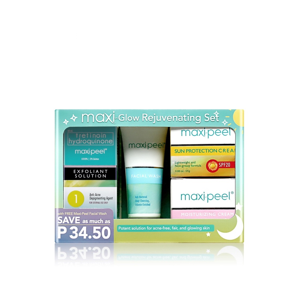Maxi-Peel Rejuv Set Day and Night Face Care Regimen Set #1 Mild ...