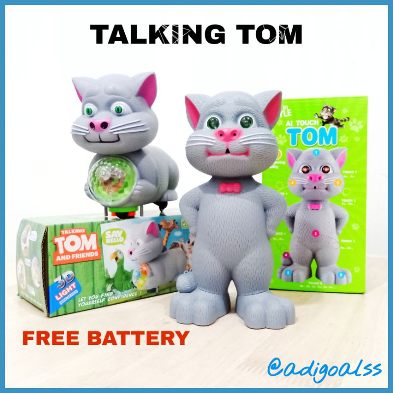 Toys Cat, Talking Tom "Ready Stock" Voice record, sensitive touch ...