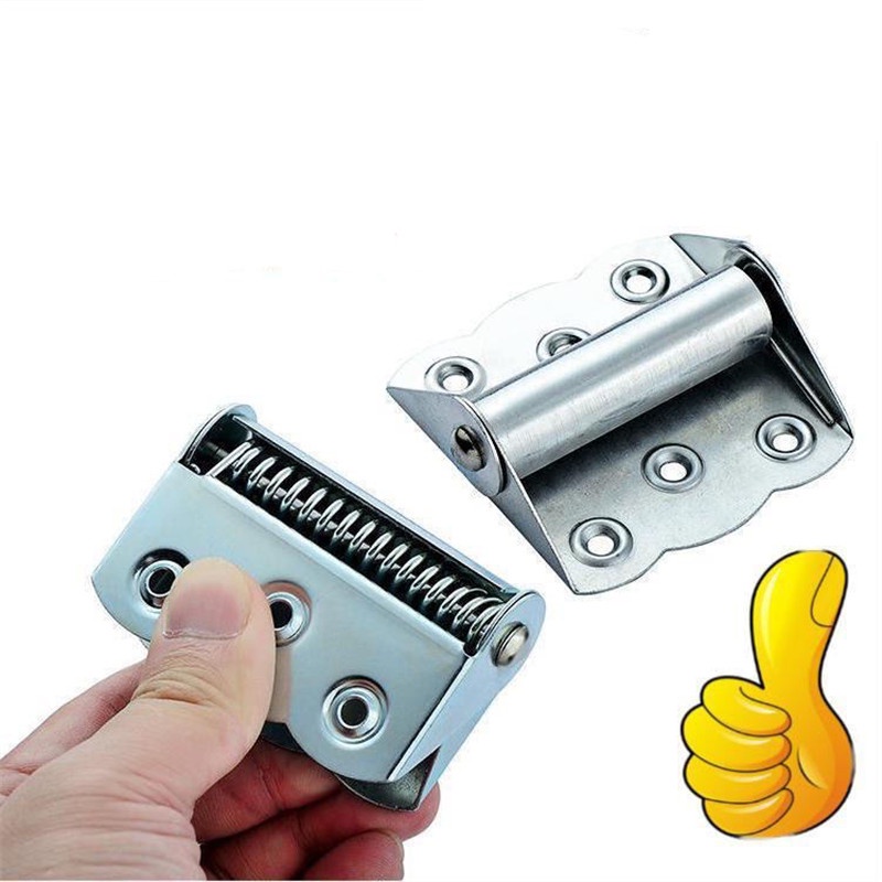 2PCS Stainless Steel Butterfly Hinge Automatic Closing Door Closer Swing Screen Window Spring ...