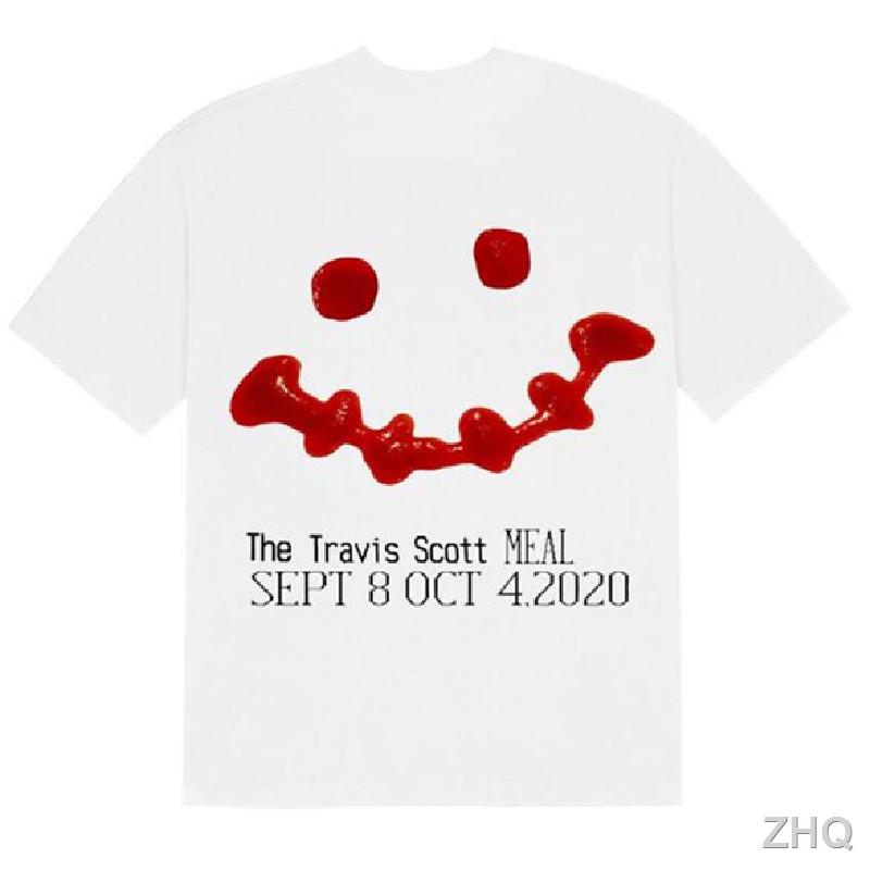 ∈ ☈ Travis Scott x McDonald's McDonald's Ketchup Smiley T-Shirt ...