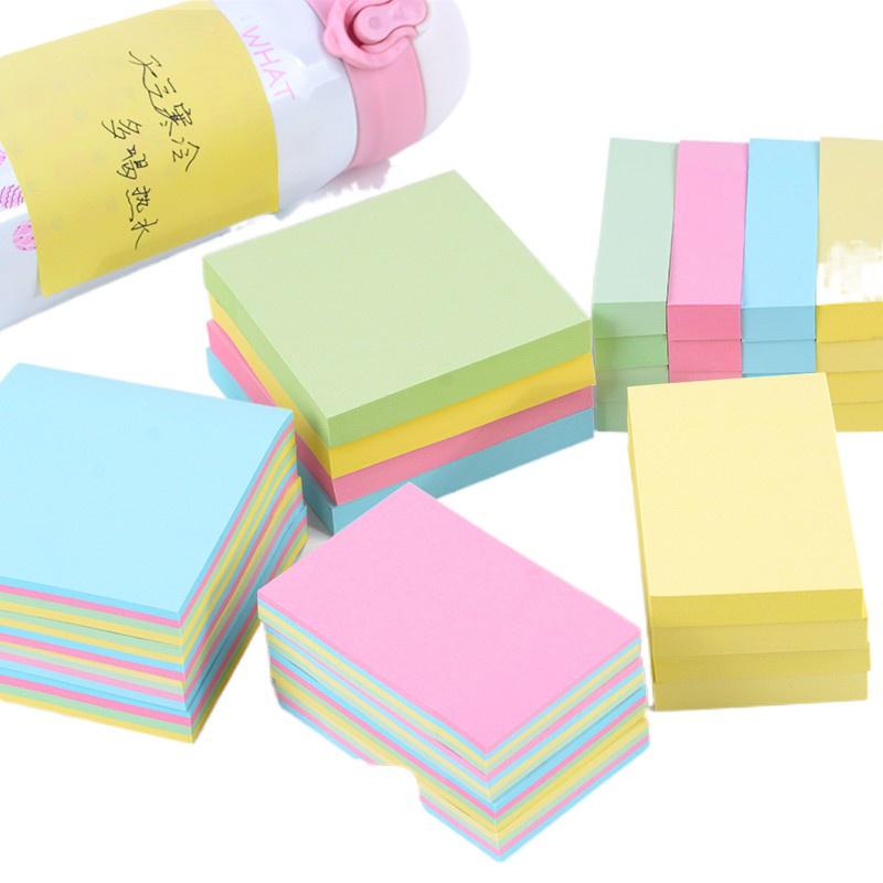 Rich 100 Sheets Office & School Sticky Note Paper Square Mixing Color ...