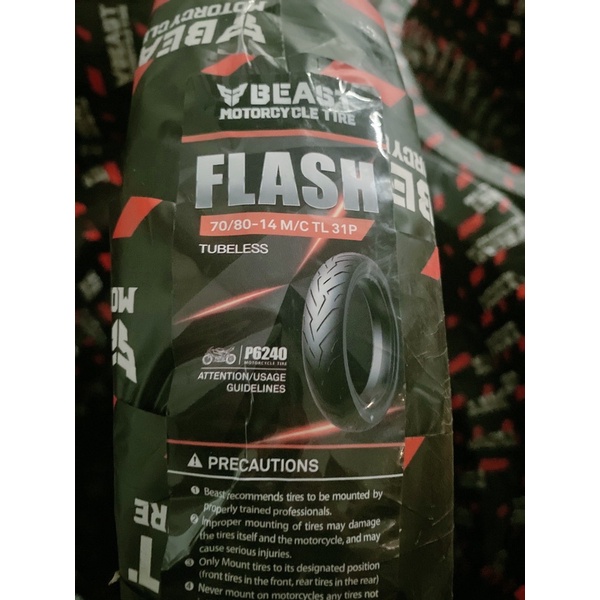 BEAST FLASH (P6240)TUBELESS TIRE 14-17" (INCHES)Skid tiresORIGINAL ...