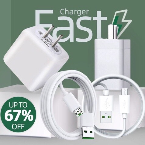 OPPO Charger Micro Cable 20W VOOC Super Fast Charging Cord 5V-4A USB ...