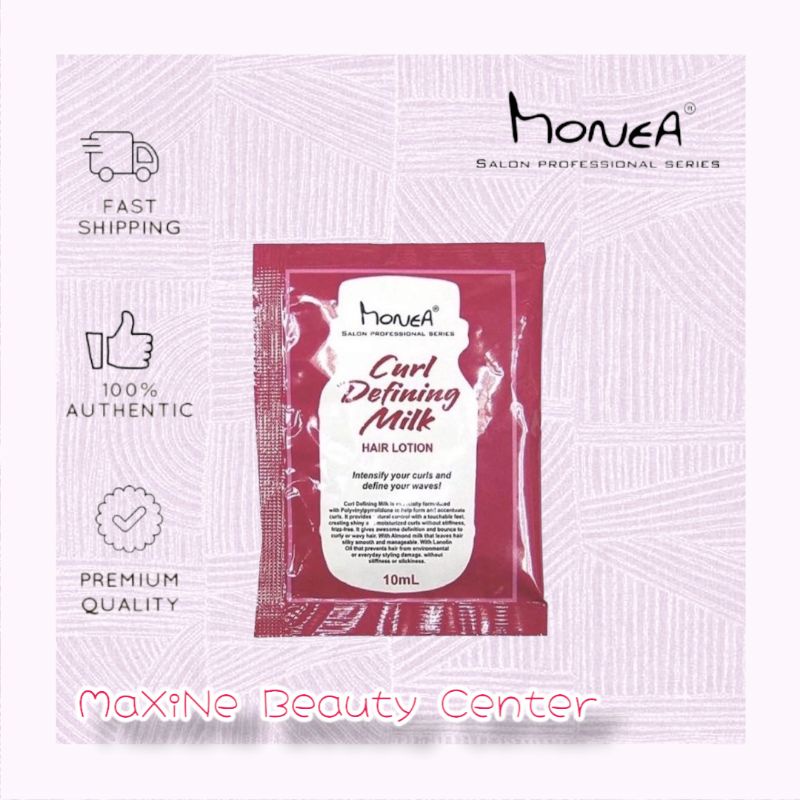 MONEA curl defining milk hair lotion sachet | Shopee Philippines