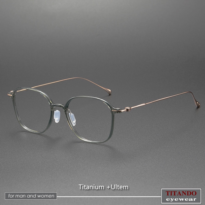 Korean Style Ultra-Light 7g Titanium And Ultem Glasses Frame Fashion Jelly Color 140mm Size Men ...