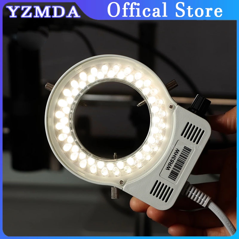 LED Ring Lamp For Microscope Brightness Adjustable Lamp CCD Camera Fill ...