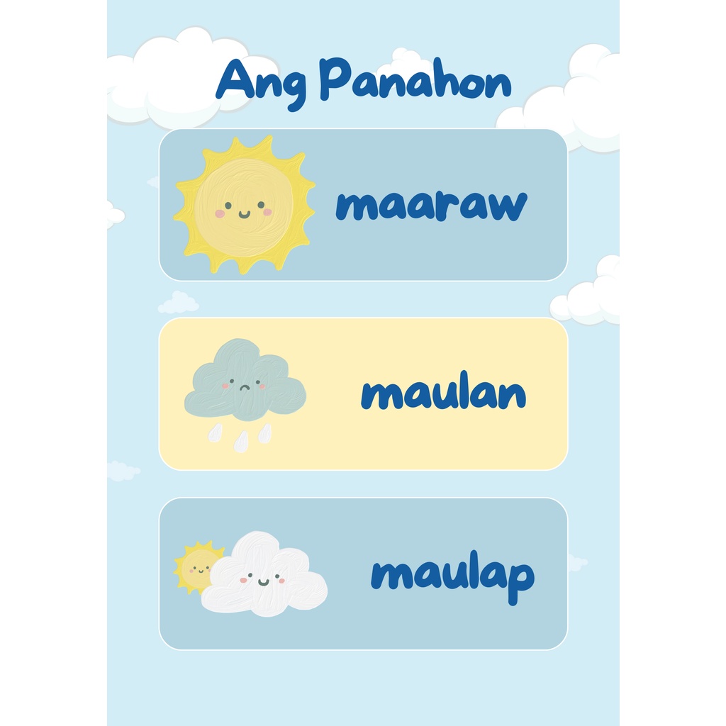 TAGALOG Kulay Bahagi ng Katawan Educational learning materials for kids ...