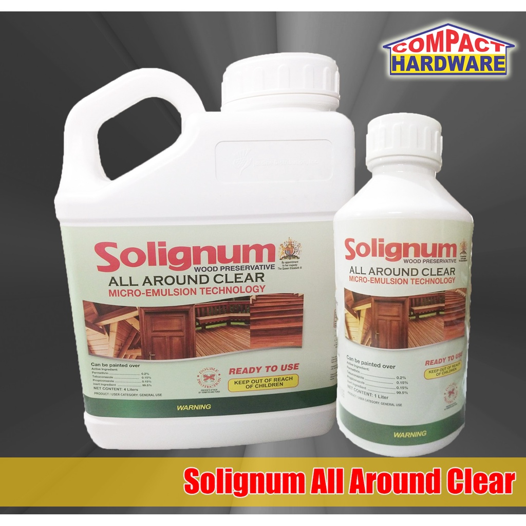 Solignum Wood Preservative All Around Clear Micro Emulsion Technology 1 ...