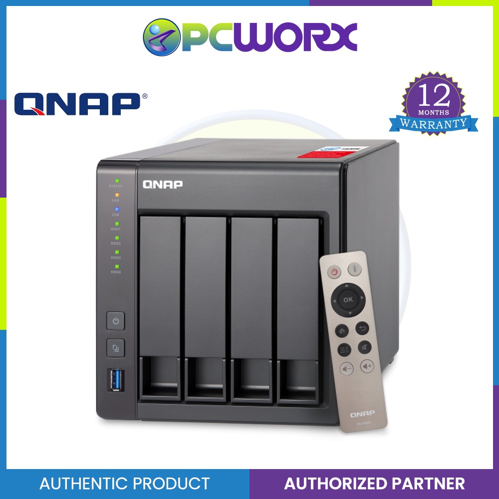 QnapTS-451+-2G 4-Bay Next Gen Personal Cloud NAS, Intel 2.0GHz Quad ...