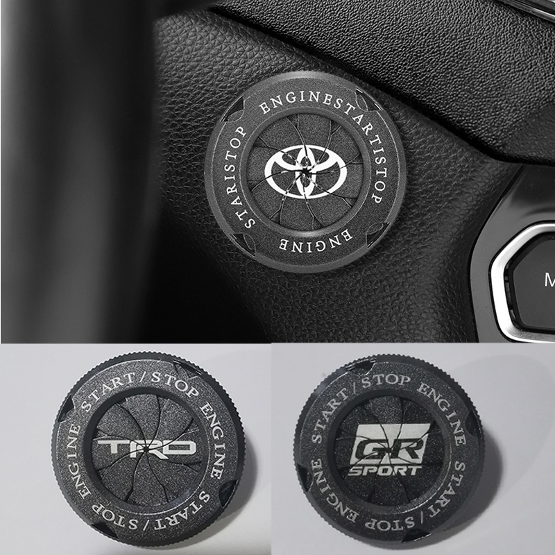 Toyota GR TRD Car Engine Push Start Stop Button Cover For Avanza Rush ...