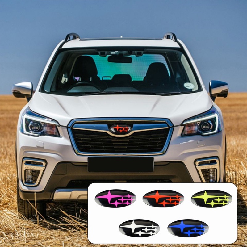 2pcs/set Modified Car Front Grill Emblem Sticker Auto Rear Trunk ...
