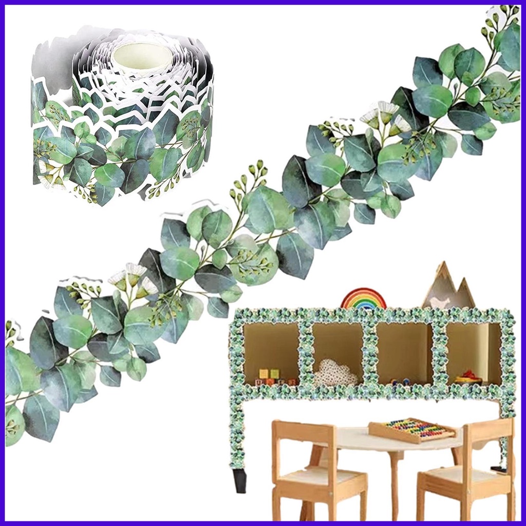 Bulletin Board Border Leaf Bulletin Board Decorations Straight Rolled ...