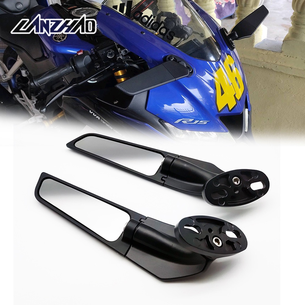 For YAMAHA R15M R15 v3 v4 Winglet Side Mirror Cermin Sisi Stealth Wing ...