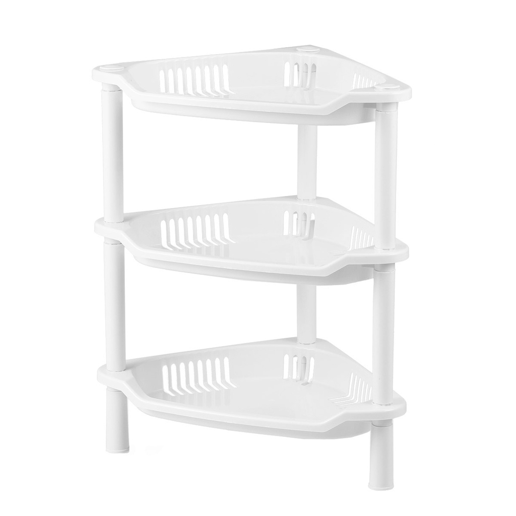 [READY STOCK] 3 Layer Corner Shelf Organizer Bathroom Shelves Desk ...