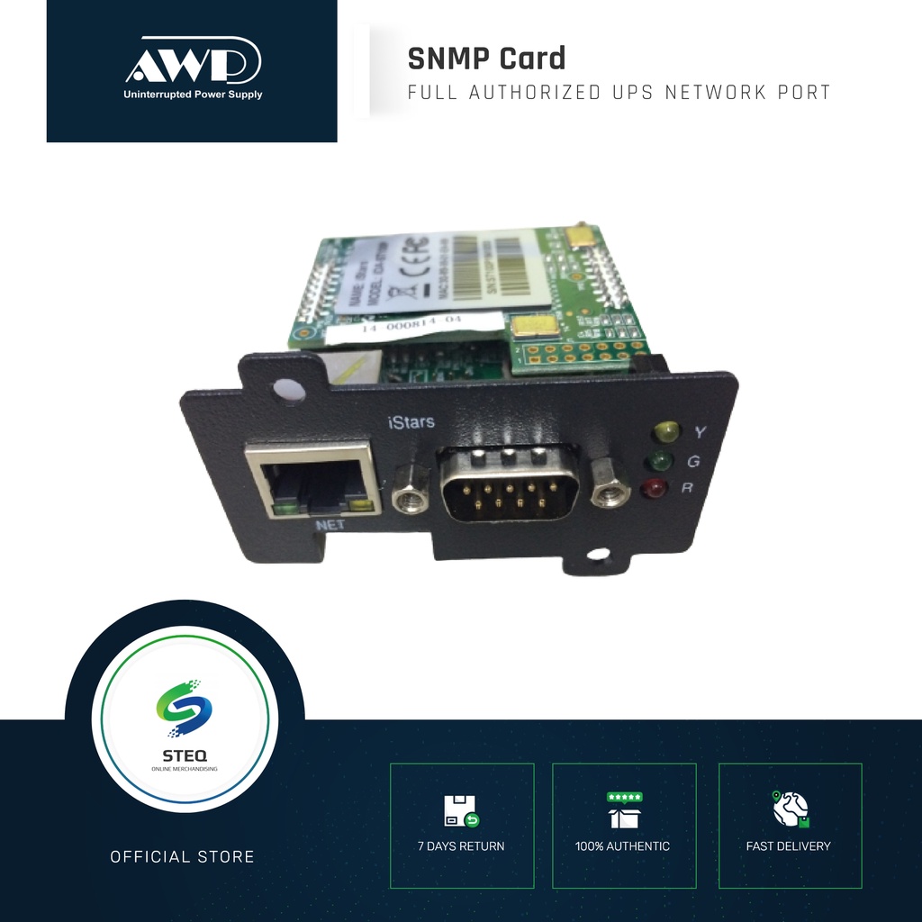 STEQ AWP SNMP Network Card for UPS Network Port | Shopee Philippines
