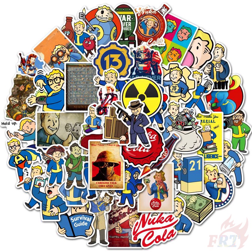 50Pcs/Set Fallout: Shelter Series 01 Stickers Games DIY Fashion ...