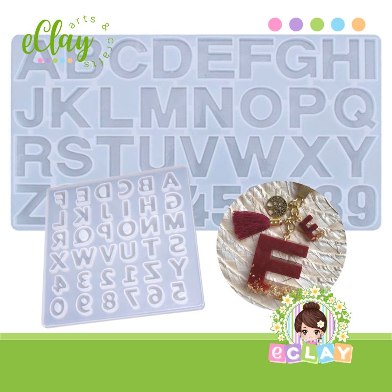 BIG/SMALL ALPHABET SILICONE RESIN MOLD | Shopee Philippines