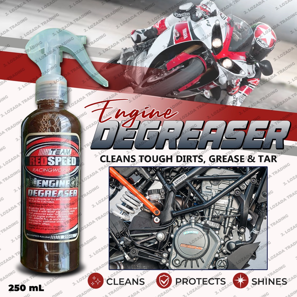 ENGINE DEGREASER BY TEAM REDSPEED RACINGWORKZ With Free Brush and Free ...