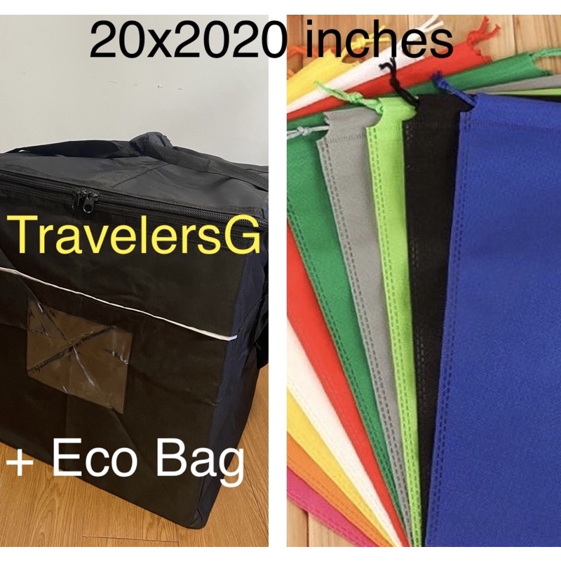 Balikbayan Box Cover Black in Eco Bag (On Hand) (bag only) | Shopee ...