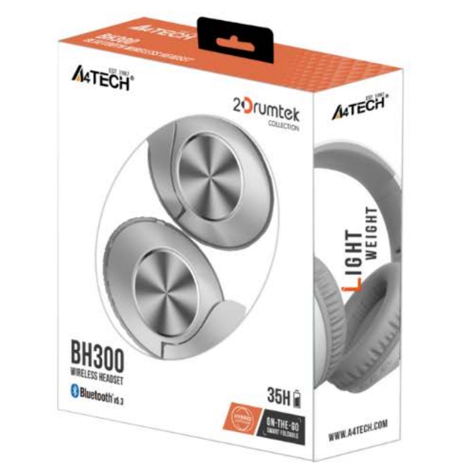 A4Tech BH300 2Drumtek Bluetooth v5.3 Wireless Headset | Shopee Philippines
