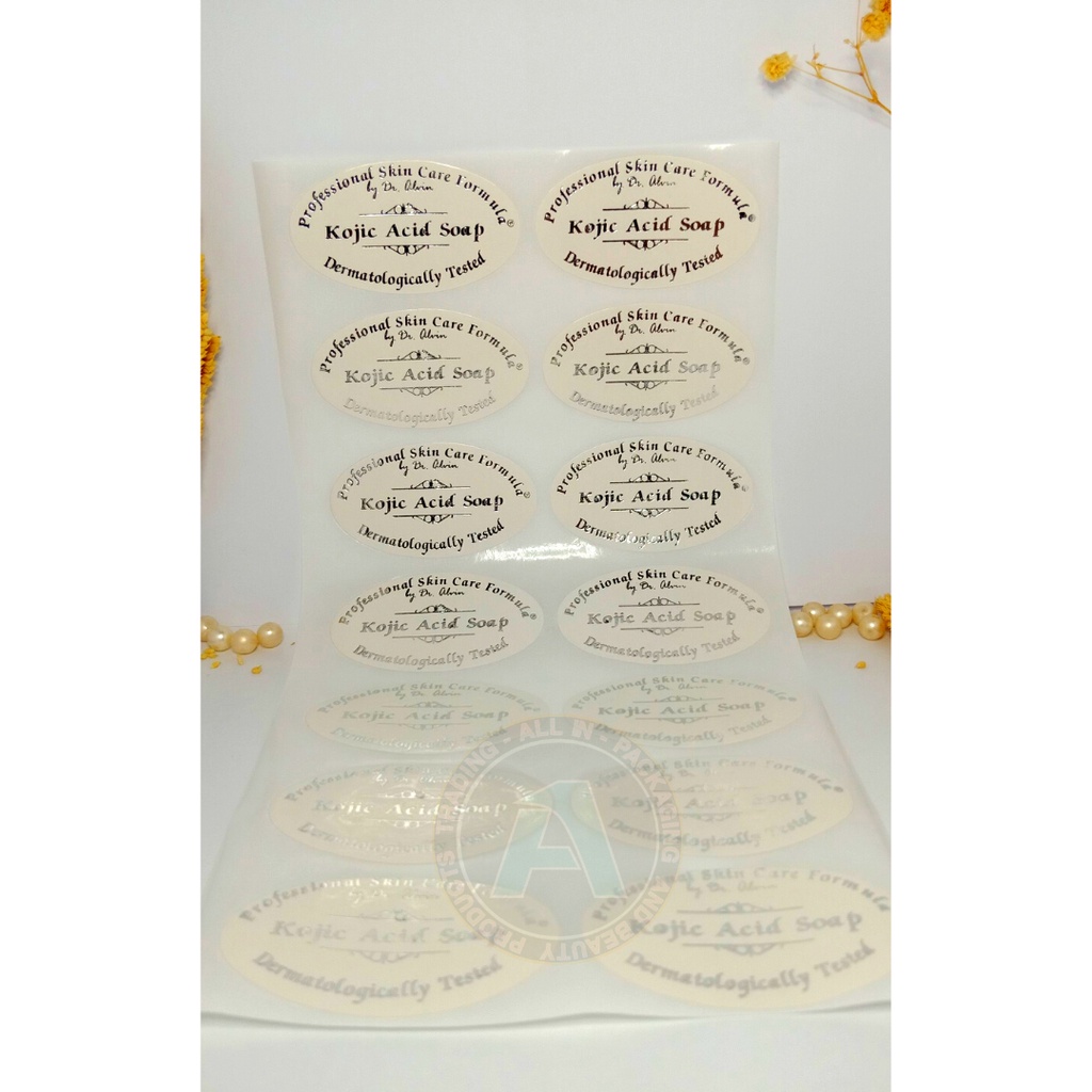 Front Kojic Soap Sticker - 100 pcs - Best Quality | Shopee Philippines