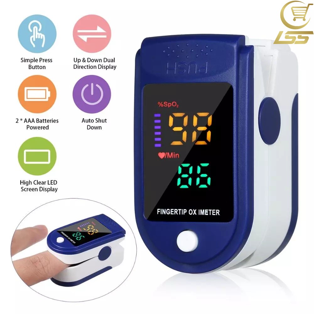 Efeq Portable Fingertip Pulse Oximeter Pulse Display Blood Oxygen ...