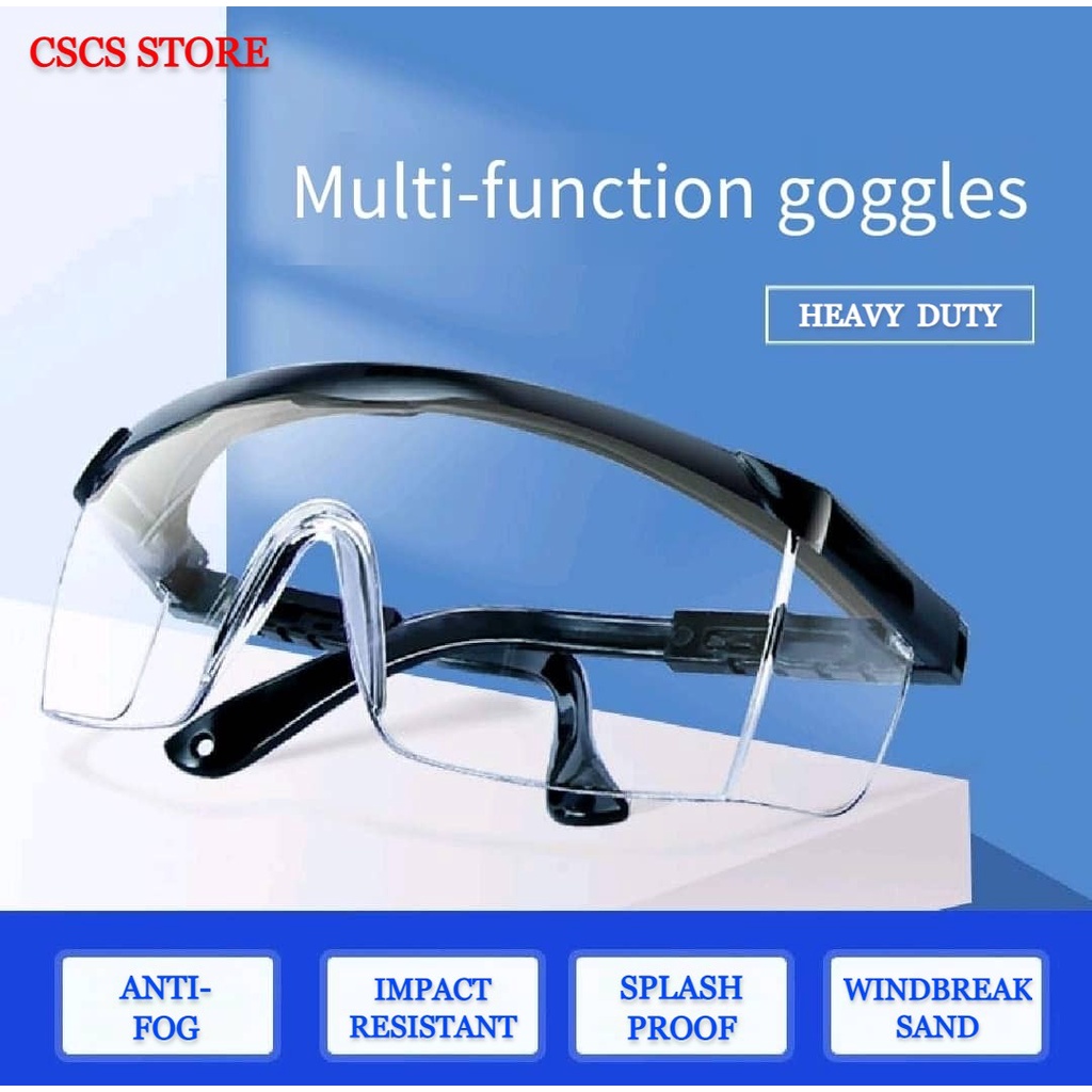 Protective Eye Safety Goggles AntI Fog Anti Splash | Shopee Philippines
