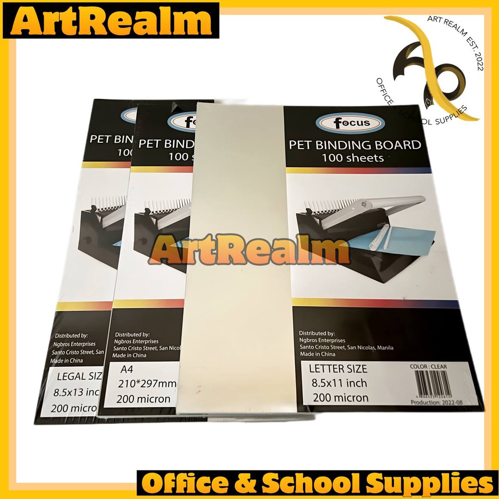 Focus PET Binding Cover [200 MIC] [SHORT | A4 | LONG] | Shopee Philippines