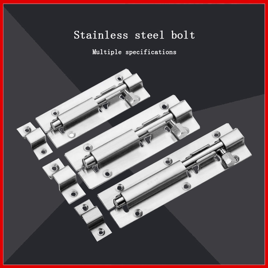 Stainless Steel Barrel Bolt Door Latch Anti-theft Security Door Latch ...