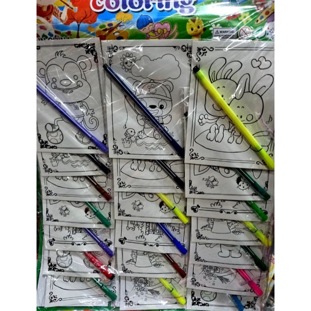 20PCS COLORING CHARACTER PAD | Shopee Philippines
