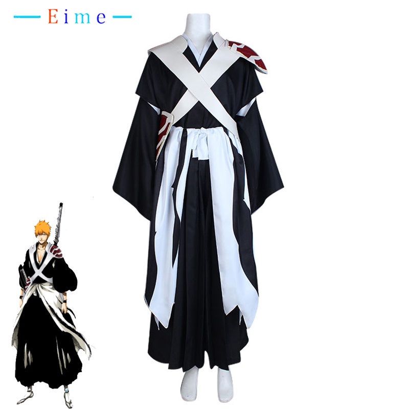 Anime Bleach Kurosaki Ichigo Cosplay Costume Fancy Party Suit Ichigo ...