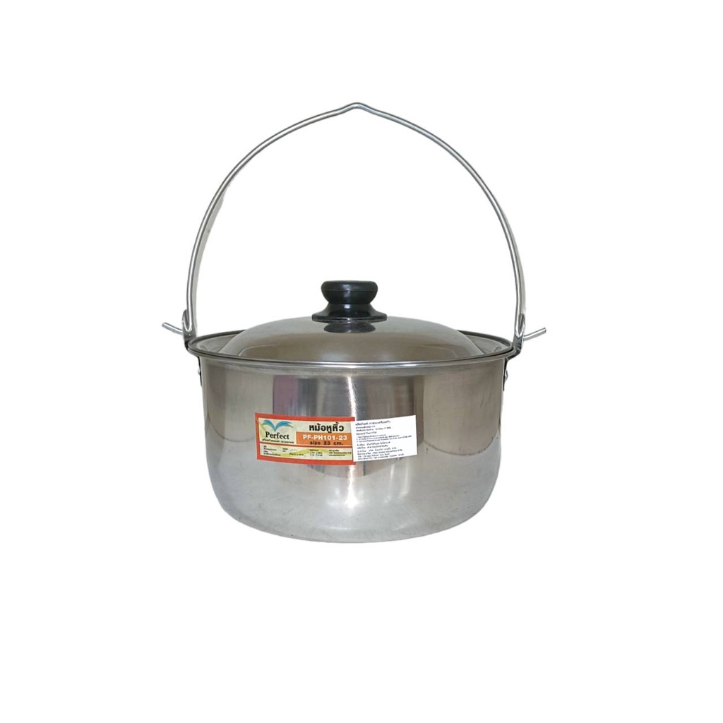 Pot With Handle With Stainless Steel Size 23 Cm. | Shopee Philippines