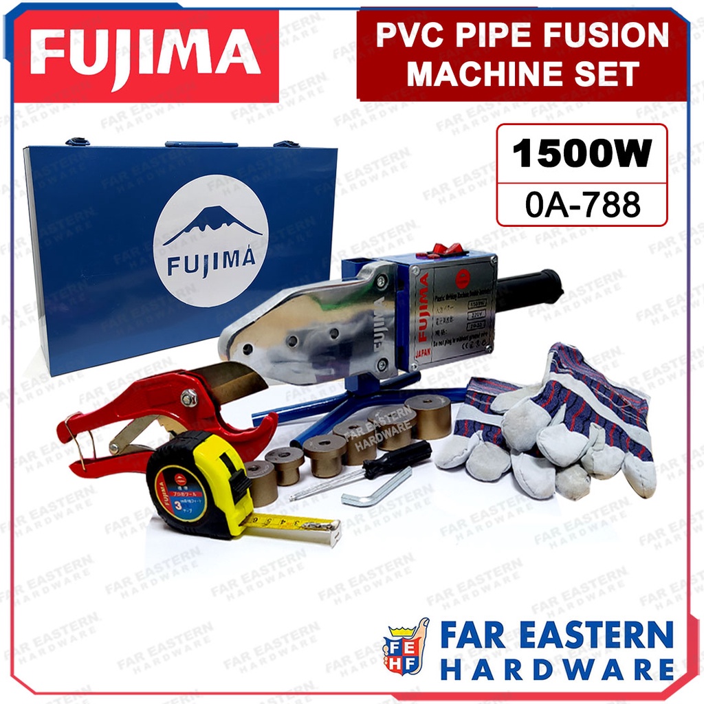 PPR PVC Pipe Fusion Welding Machine w/ Die Set 20 - 63mm FUJIMA | RIGID ...