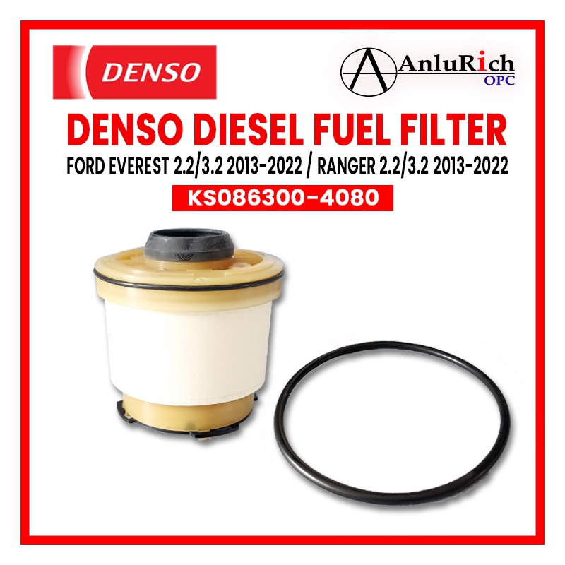 DENSO DIESEL FUEL FILTER for FORD EVEREST / RANGER (PN: KS086300-4080 ...