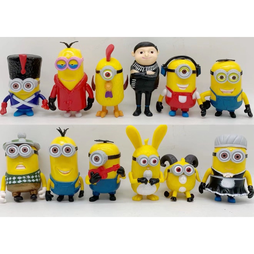 Despicable Me 2 Cute Minion Minions 6/12/set Mini Toys Gifts | Shopee ...