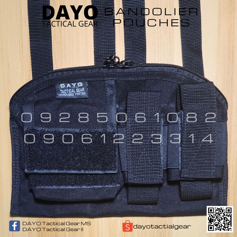(DAYO) Chestpouch for Bandolier/ Vest/ Back to Back, waist bag MOLLE ...
