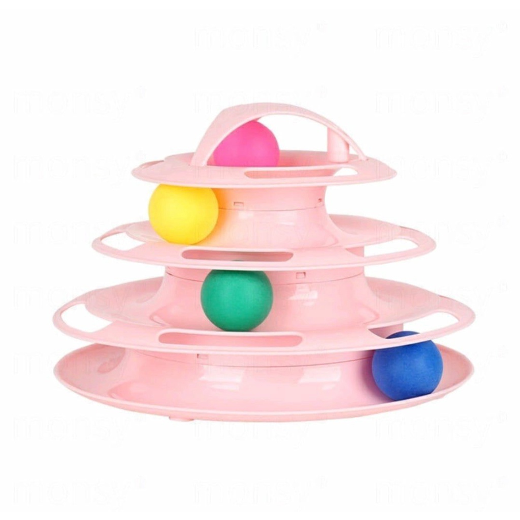 Cat Interactive Turntable Toy (Four-Tier) | Shopee Philippines