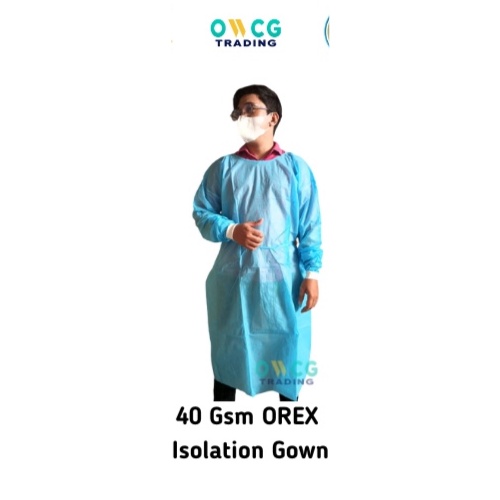 OREX/QUANTUM/PAPMED PPE ISOLATION GOWN NON-WOVEN/LAMINATED(45GSM 50 GSM ...