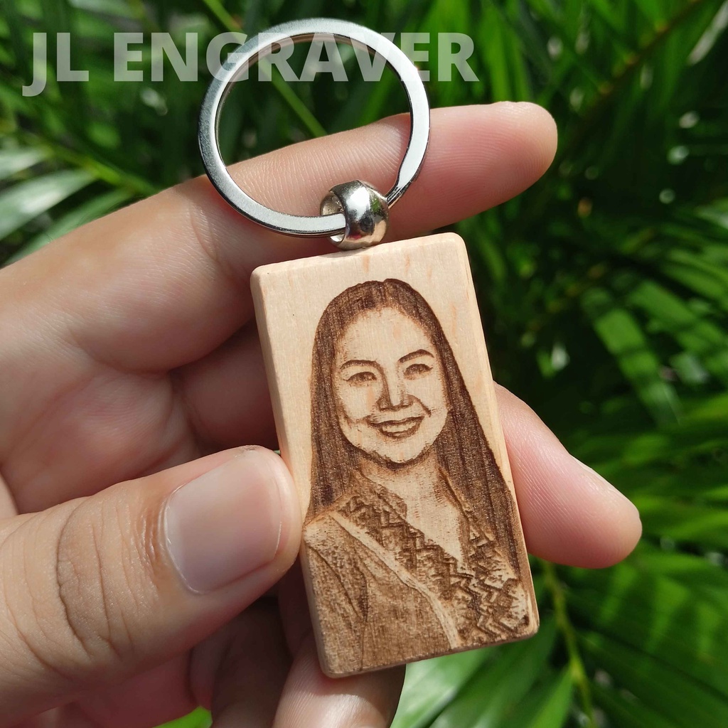 Personalize Keychain Souvenir Wood Engrave Gift for Weddings, Baptism ...