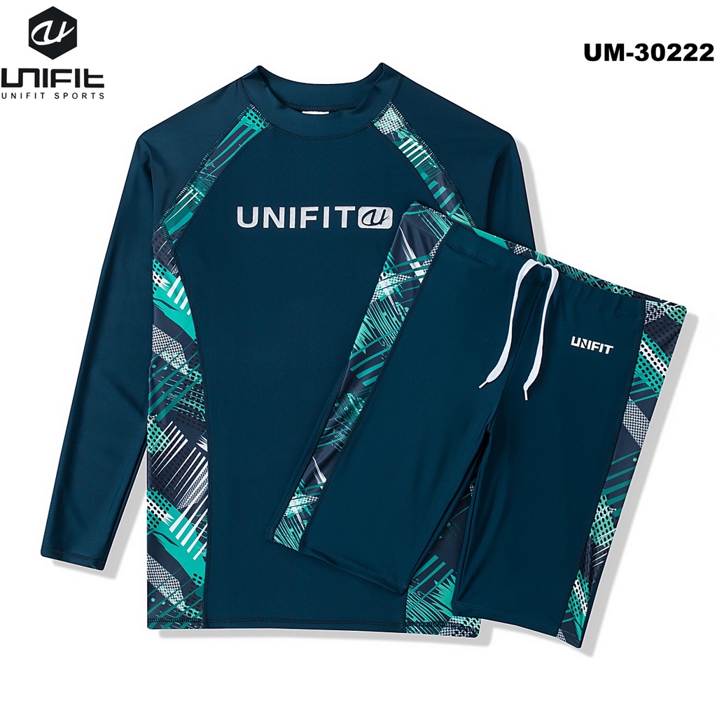 UNIFIT Men's Rash Guard Swimsuit Swimwear Dri-Fit Rush Guard Terno ...