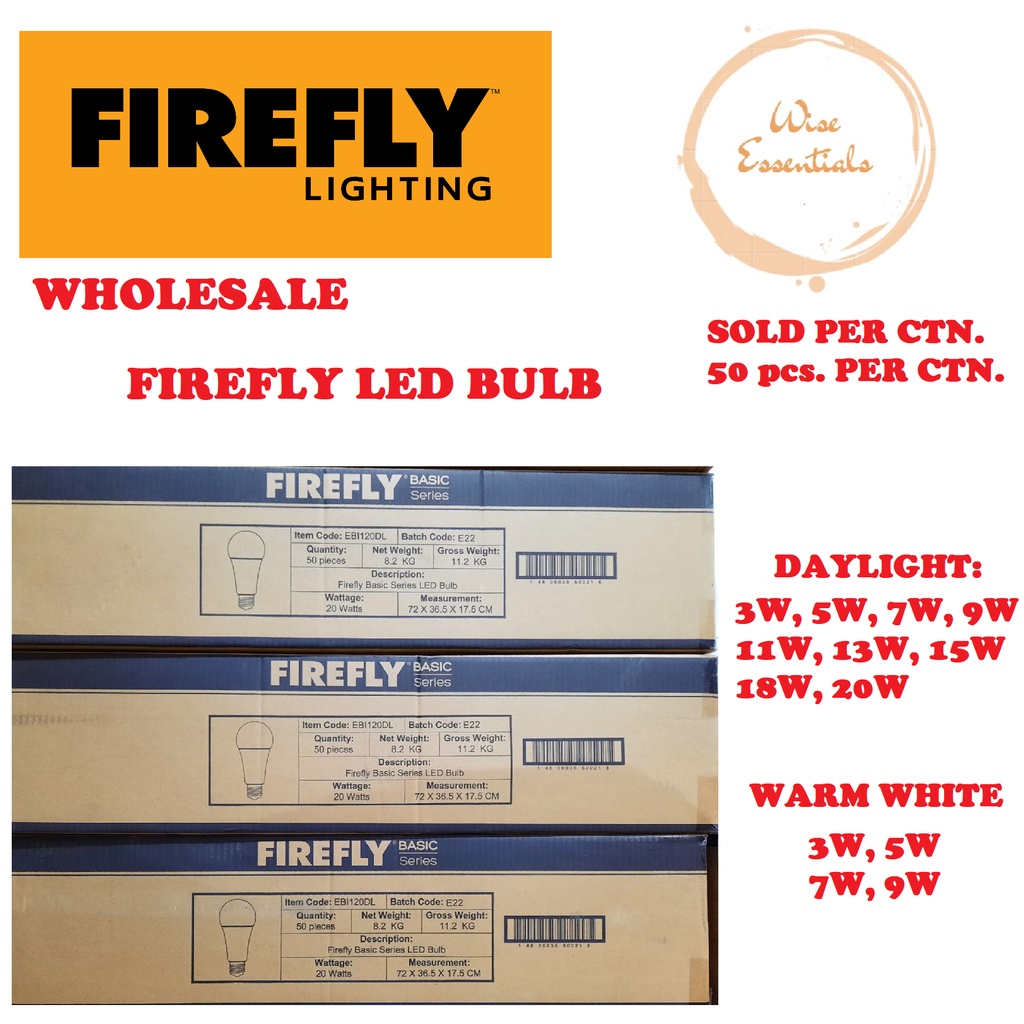 FIREFLY Wholesale LED Bulb | Shopee Philippines