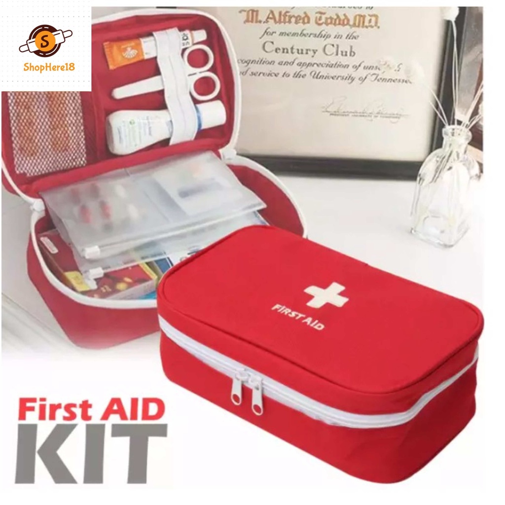 IKQPH First Aid Kit Pouch Bag Camping Medical Survival Handbag ...